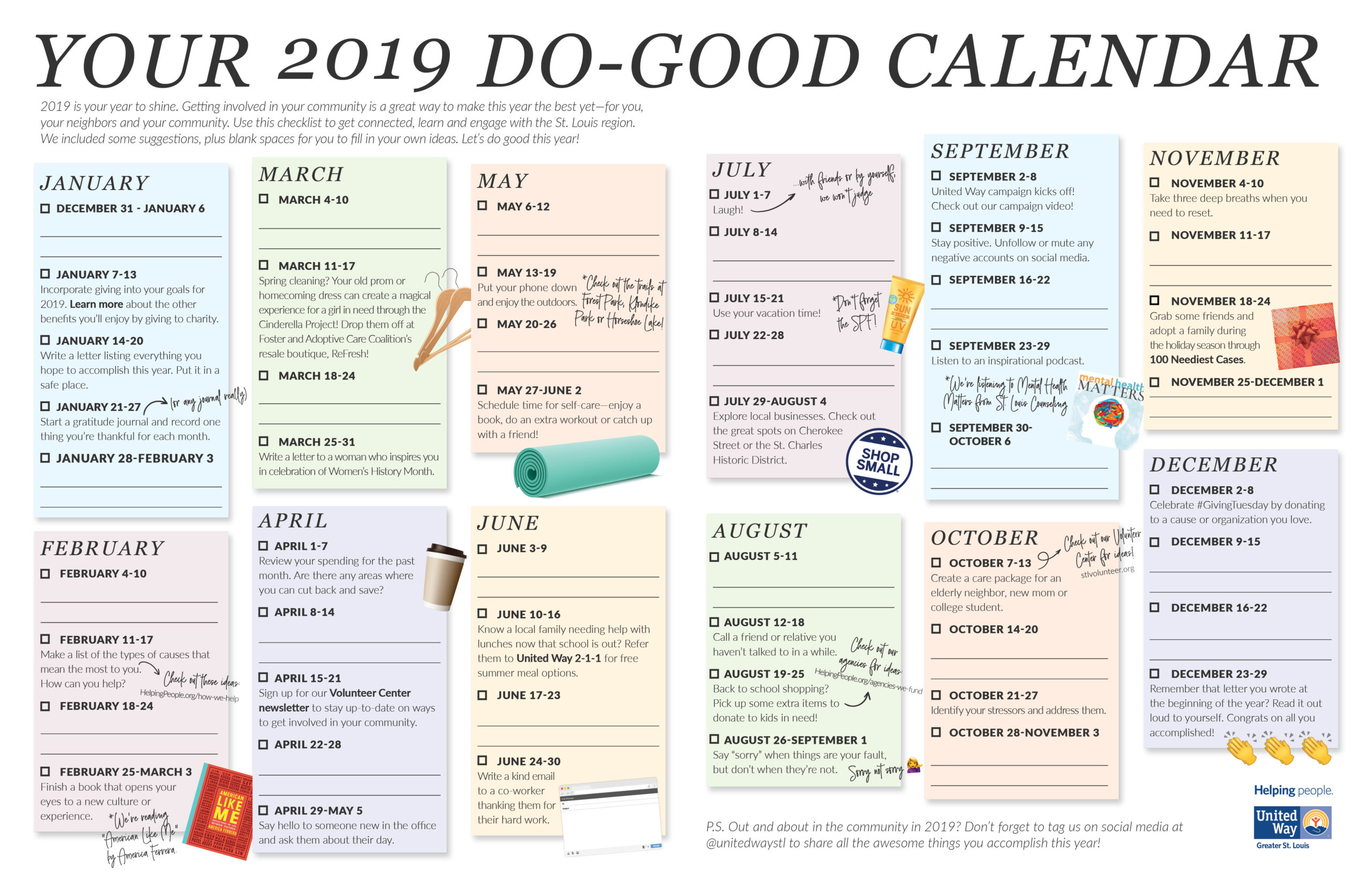 Your 2019 Do-Good Calendar - United Way of Greater St. Louis